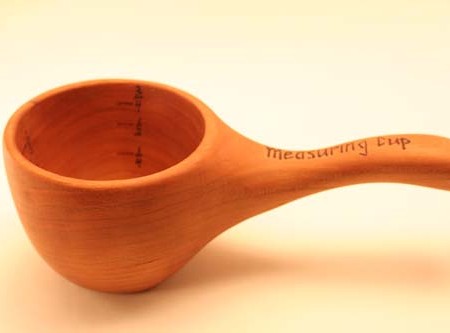 Calibrated 8 1/2 inch Measuring Cup - Allegheny Treenware, LLC